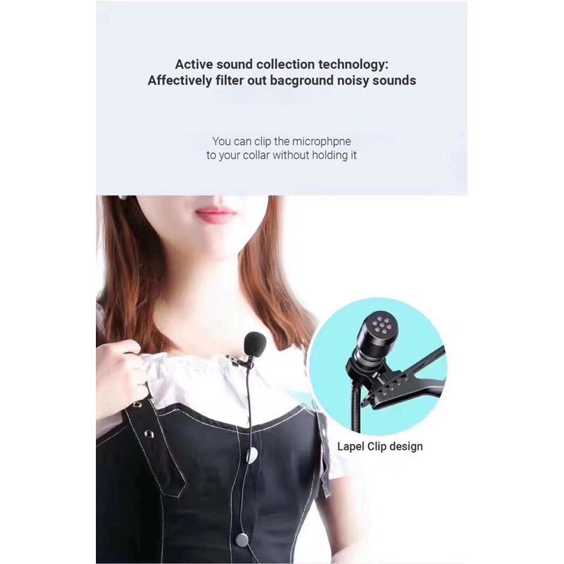 Awei MK1 3m Wired Clipper Microphone Cable Live Broadcast,Interview ...