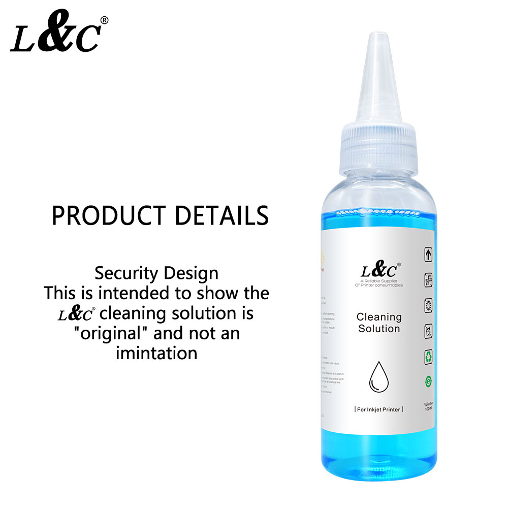 L&C Cleaning Solution For Inkjet Printer & Syringe With Hose Bundle ...