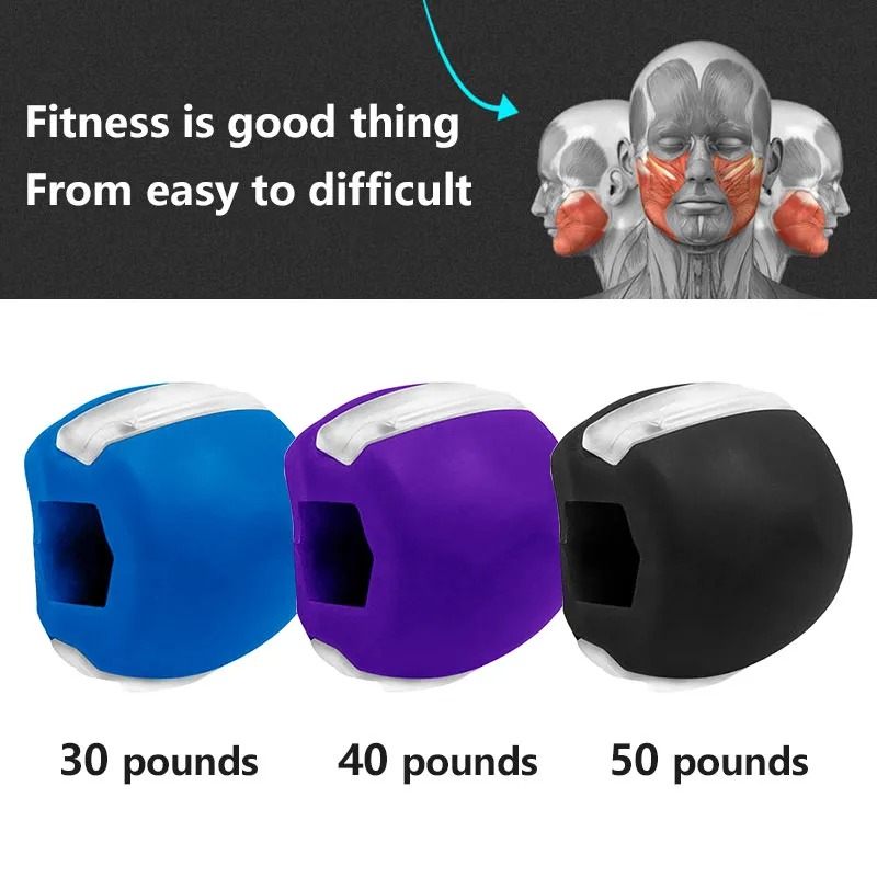 Jaw Trainer Facial Shaping Training Supplies Fitness Ball Neck ...