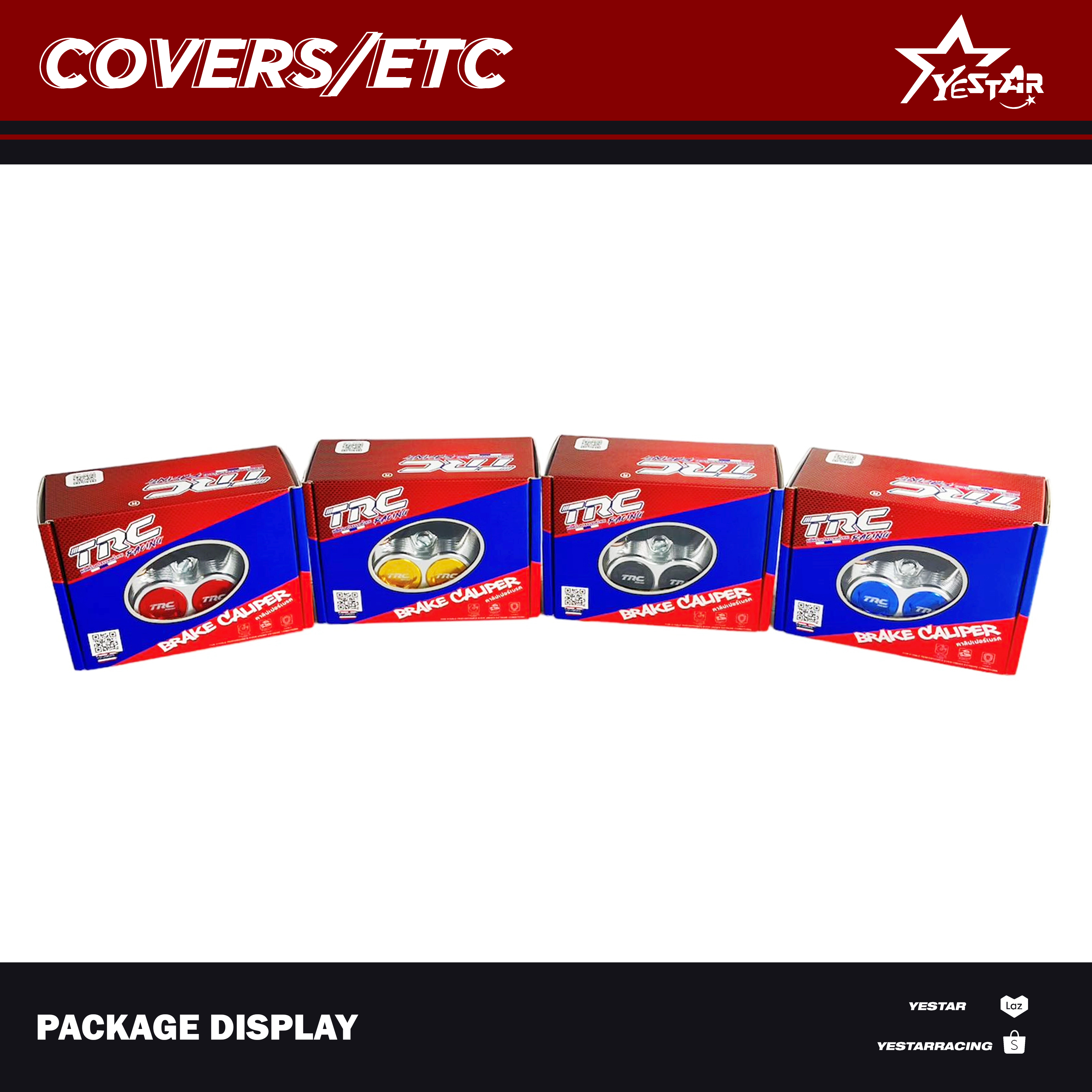 Yestar Racing Universal 4 pot Doraemon Radial Front Brake Caliper ...