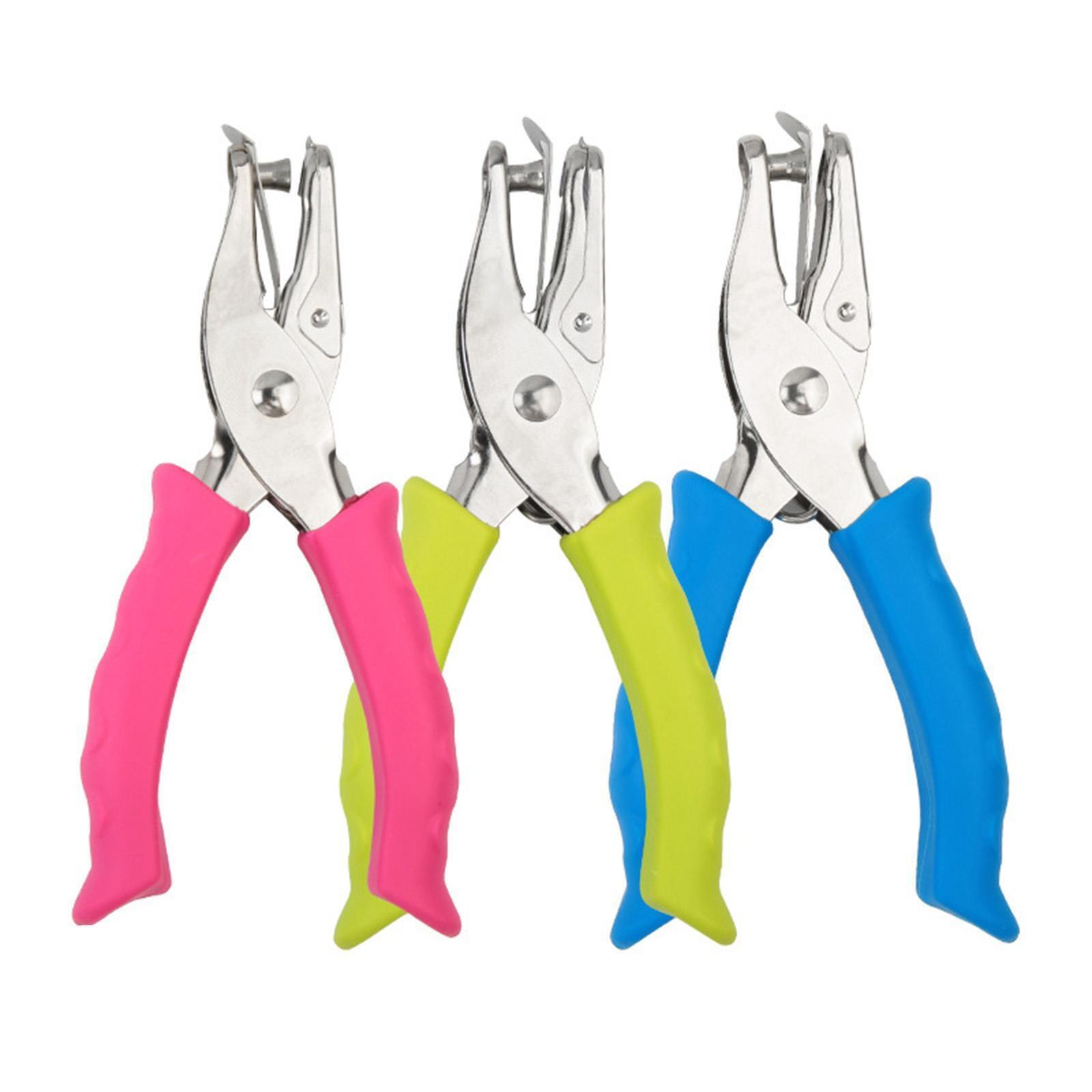 NEW! Single Hole Puncher with Non Slip Handle 6MM Ticket Punch Scrap ...
