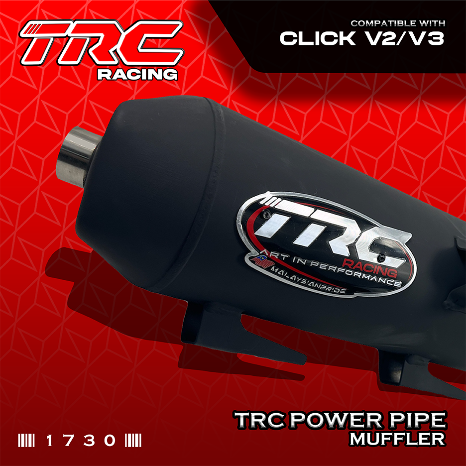 TRC Racing Power Pipe Honda Click v2 125 150 Muffler Exhaust 1730 ...