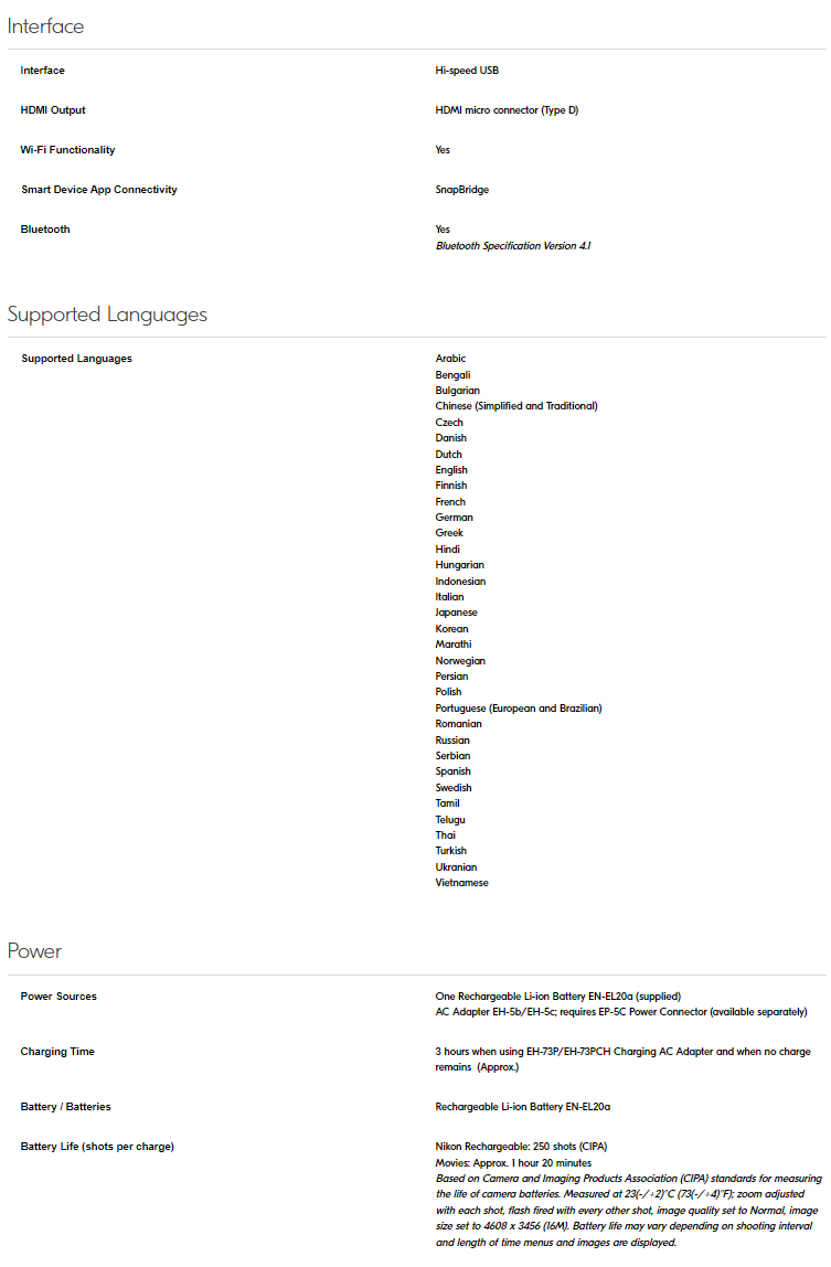 Nikon COOLPIX P1000 Digital Bridge Camera w/ 4K 30 FPS Video, 16 MP ...