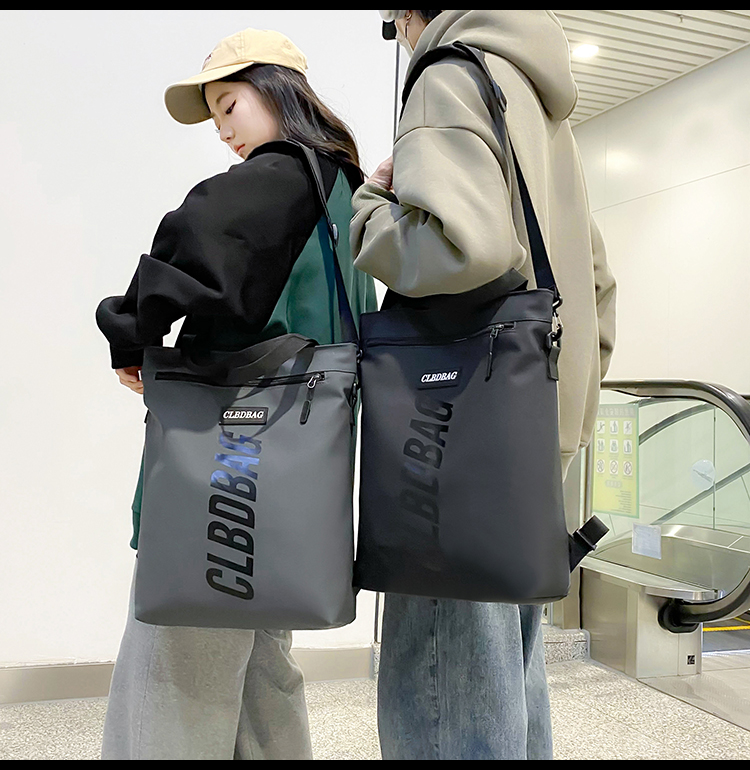 Unisex large capacity backpack, men's waterproof backpack, student ...