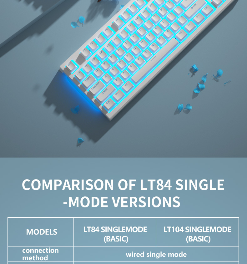 LANGTU LT104 Logo Screen 5Pin HotSwappable Knob volume control White ...