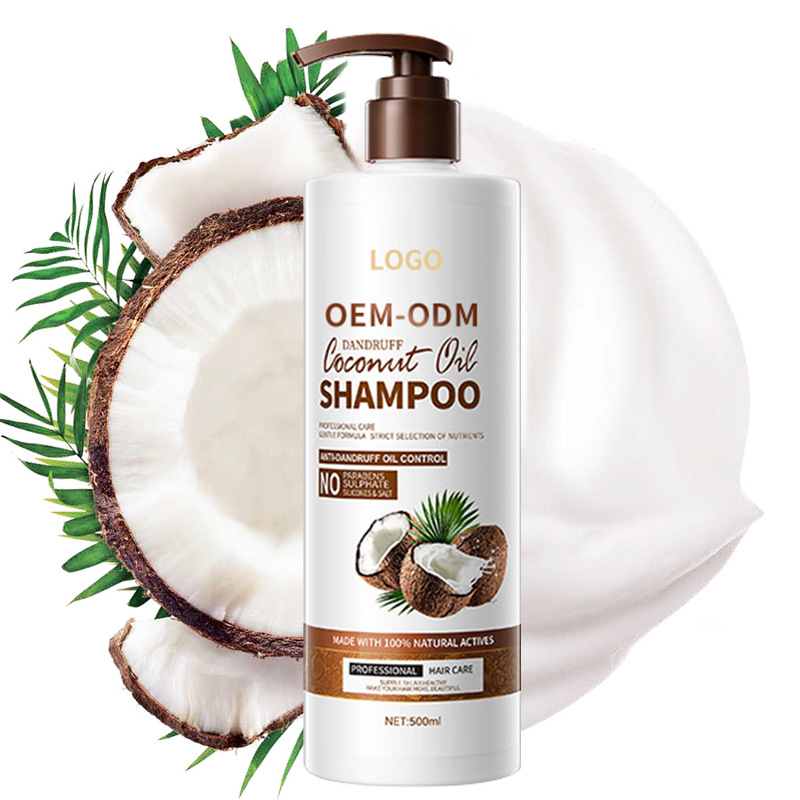 Coconut Shampoo & Conditioner Anti- Dandruff Repair Damage Hair Treatment Control Oil Shampoo ...