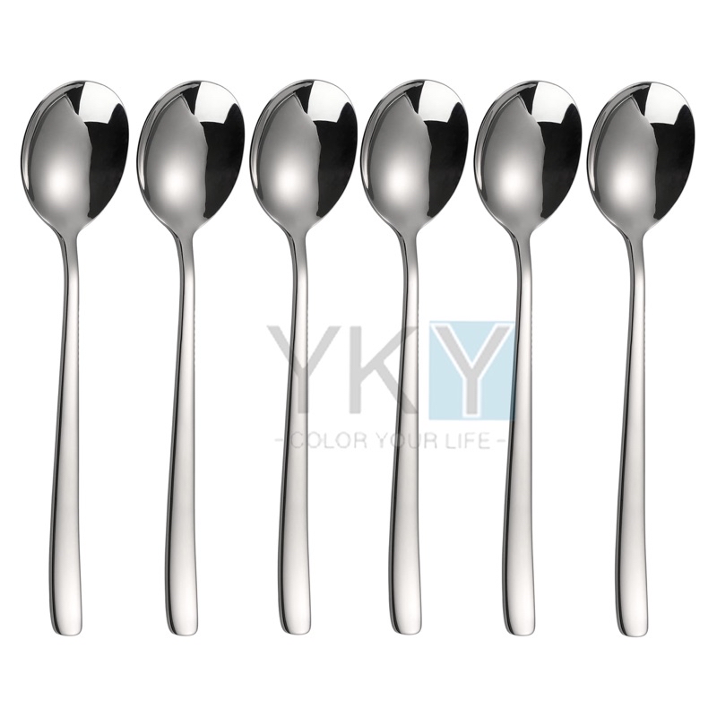 6pcs Spoon and Fork Set Gold Stainless Steel Dinnerware Korean Spoon ...