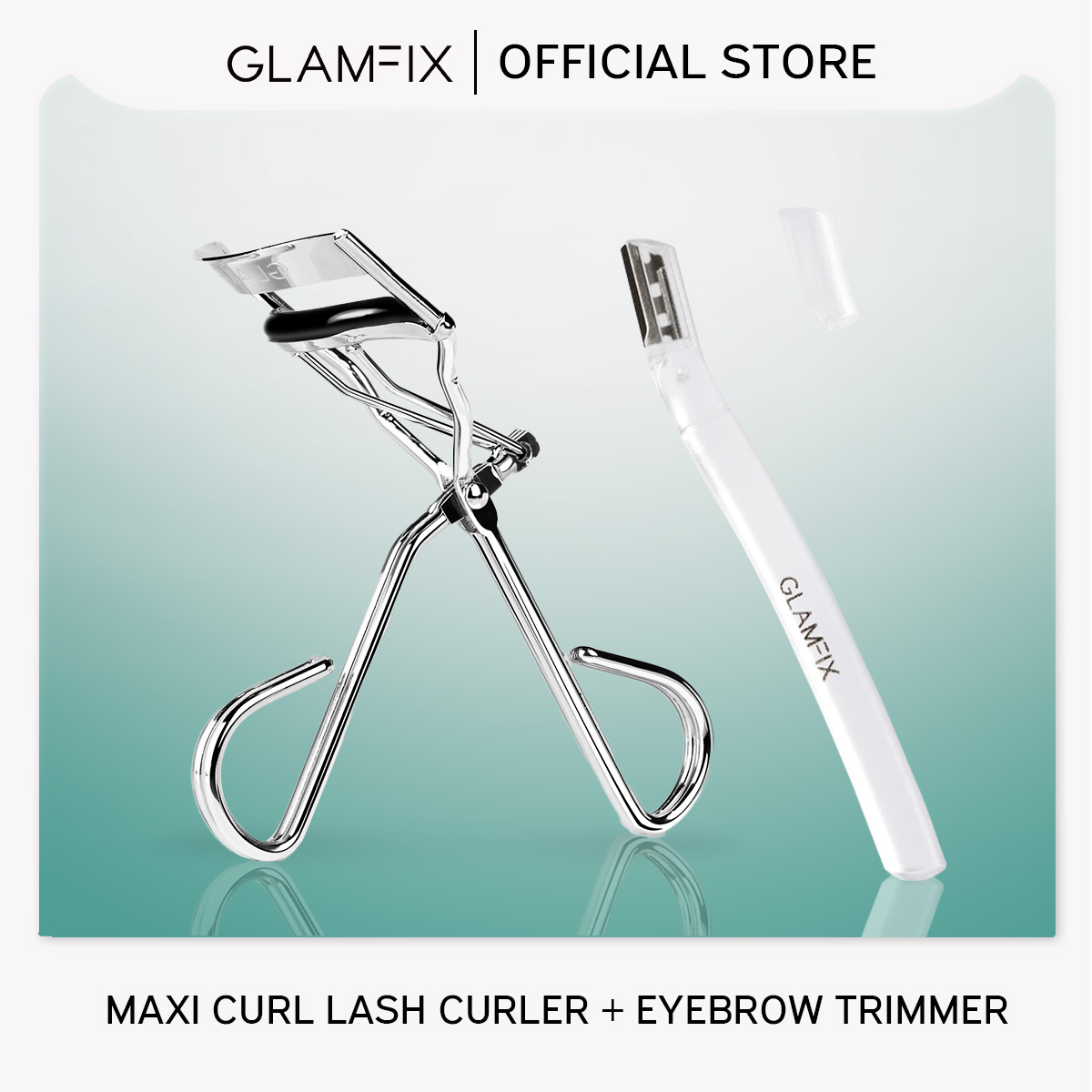 [BUNDLE] | GLAMFIX Eyelash Maxi Curler + Eyebrow Trimmer | Make-up ...