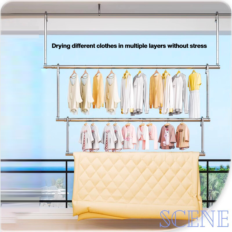 Drying Rack Retractable Sampayan indoor ng damit adjustable Stainless ...