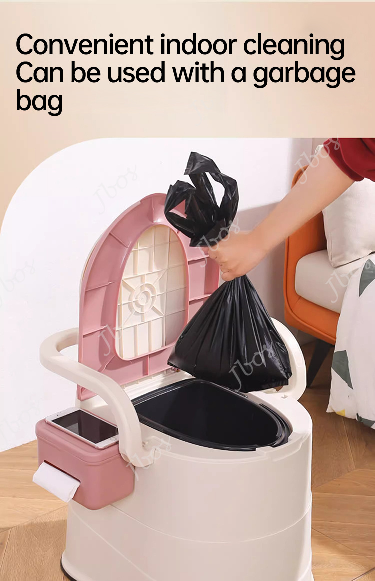 Jbos Arinola for Adult Portable Toilet Bowl Mobile Plastic Toilet for ...