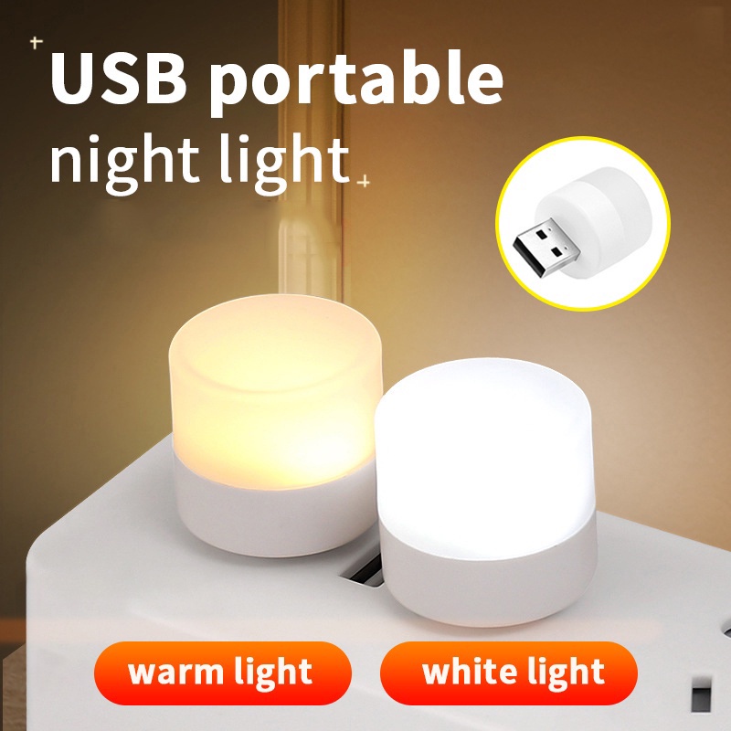 Mini USB Night Light Eye Protection Reading Light Mobile Power Light ...