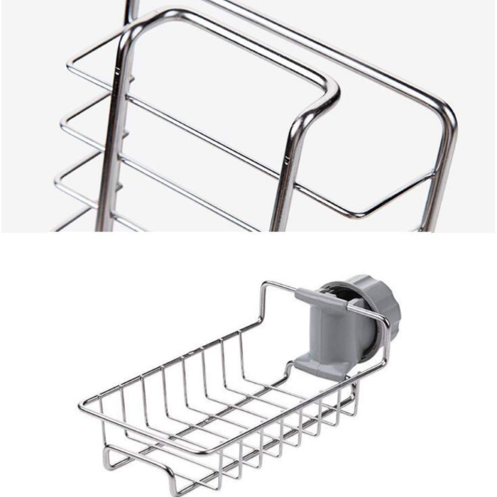 Faucet stainless steel rag storage rack sink organizer | Shopee Philippines