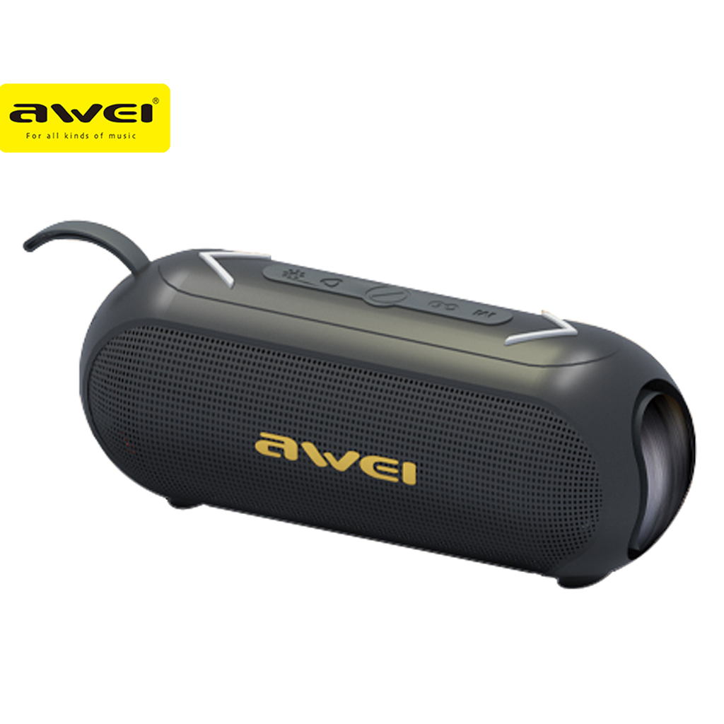 Awei KA2 Wireless Bluetooth V5.3 TWS Outdoor Speaker Colorful RGB Light IPX5 Waterproof Speakers ...