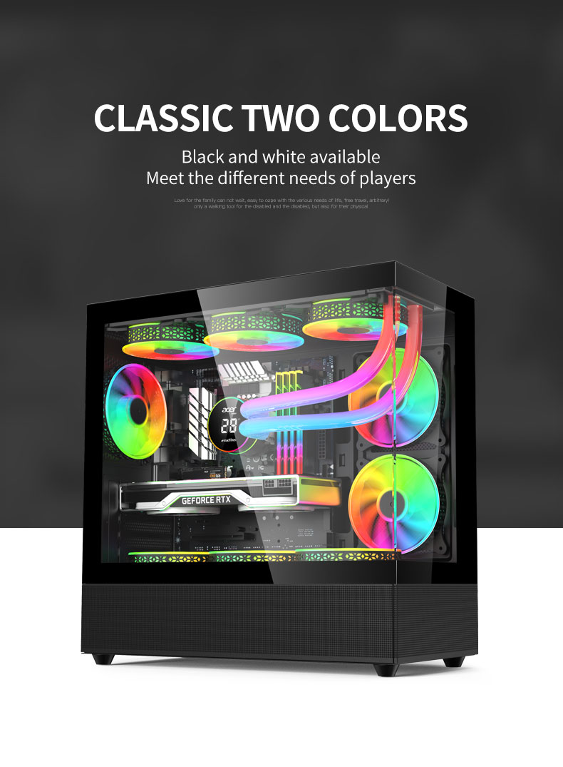 MYPC Acer V920 (CH-6) No Screws Throughout Full View Case ITX/Micro ATX ...