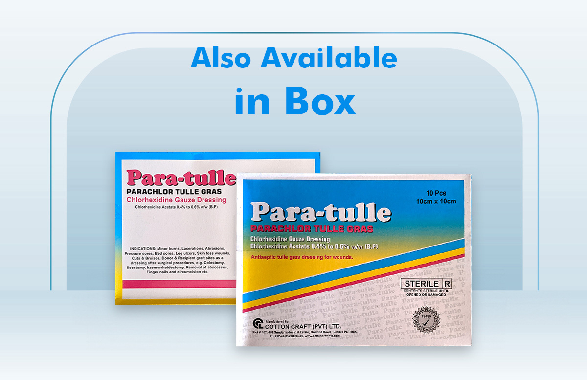 Para-tulle Gauze Paraffin Wound Dressing Pad (1 Piece) | Sterile ...
