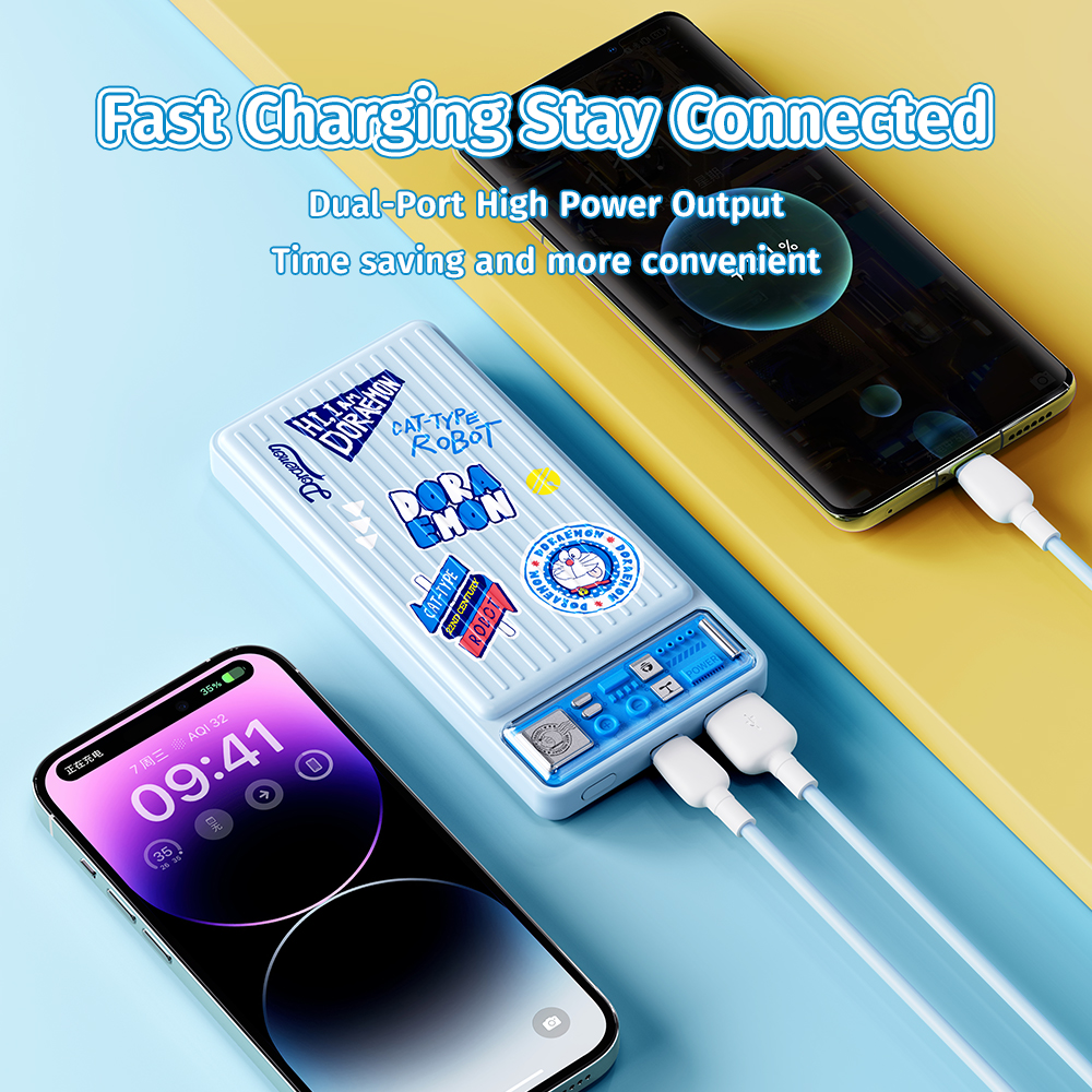 Rock Space Doraemon P91 PD20W Travel Series Fast Charging Power Bank 10000mAh Powerbank | Shopee ...