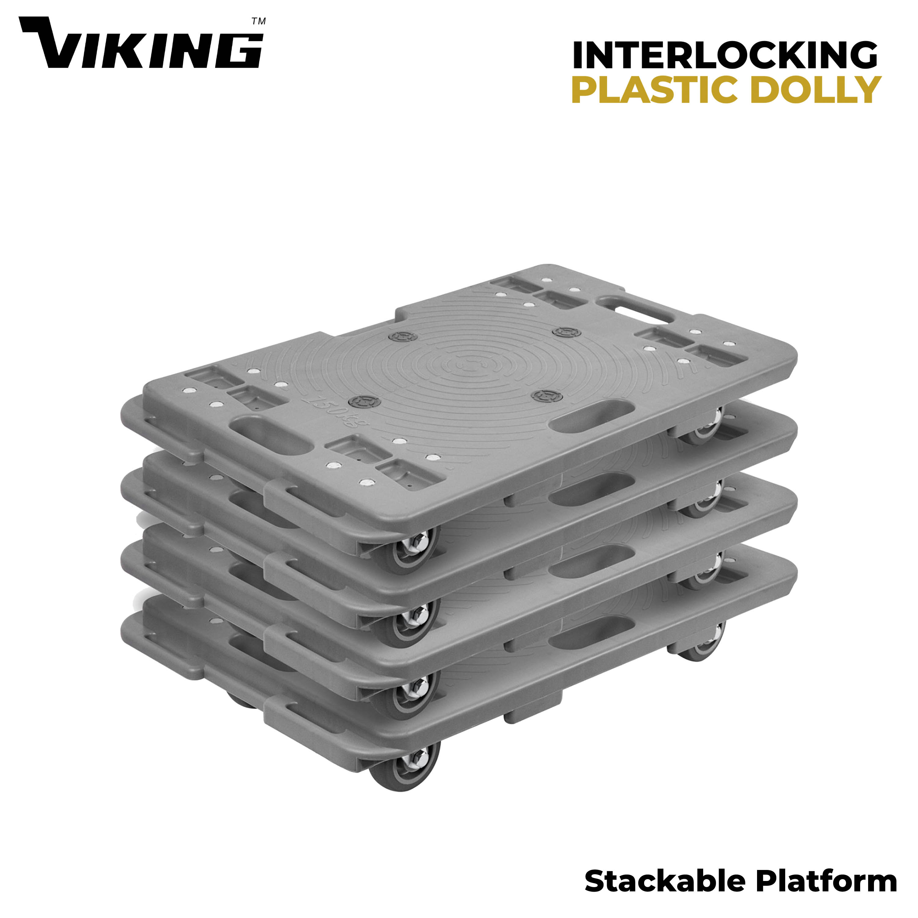 VIKING Platform Truck Foldable Handle Multifunction Pushcart Trolley ...