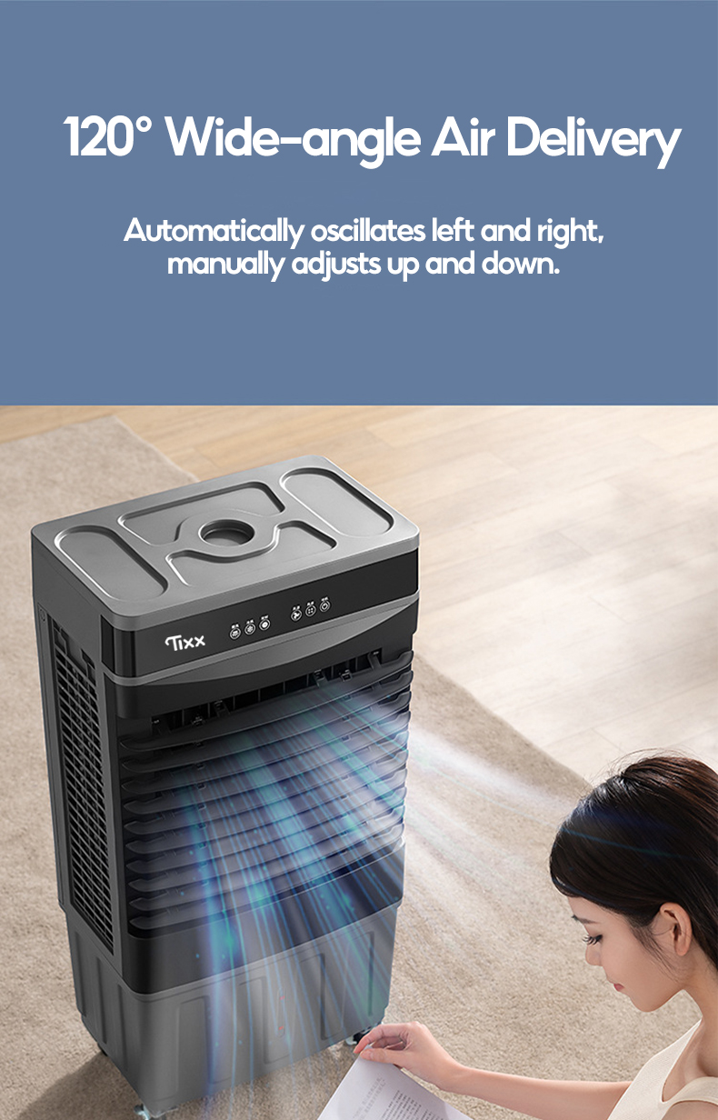 Tixx Air Cooler Fan Aircon 40/50/70L Air Conditioner 80W Portable ...