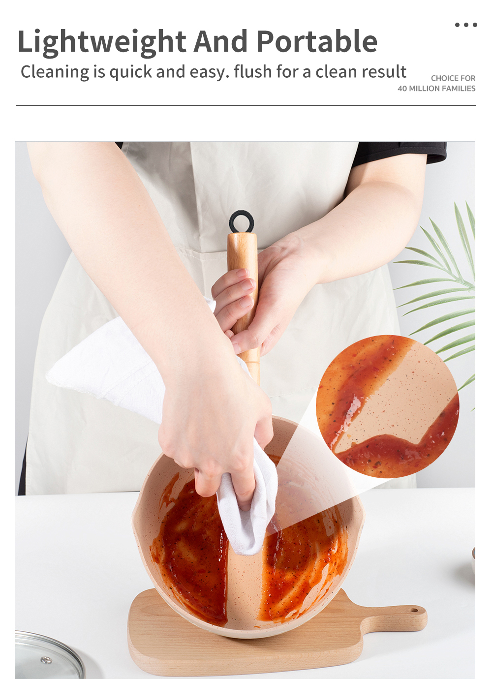 INSSA Saucepan Milk Pan Snow Pan Frying Pan Nonstick Aluminum 18cm/20cm ...