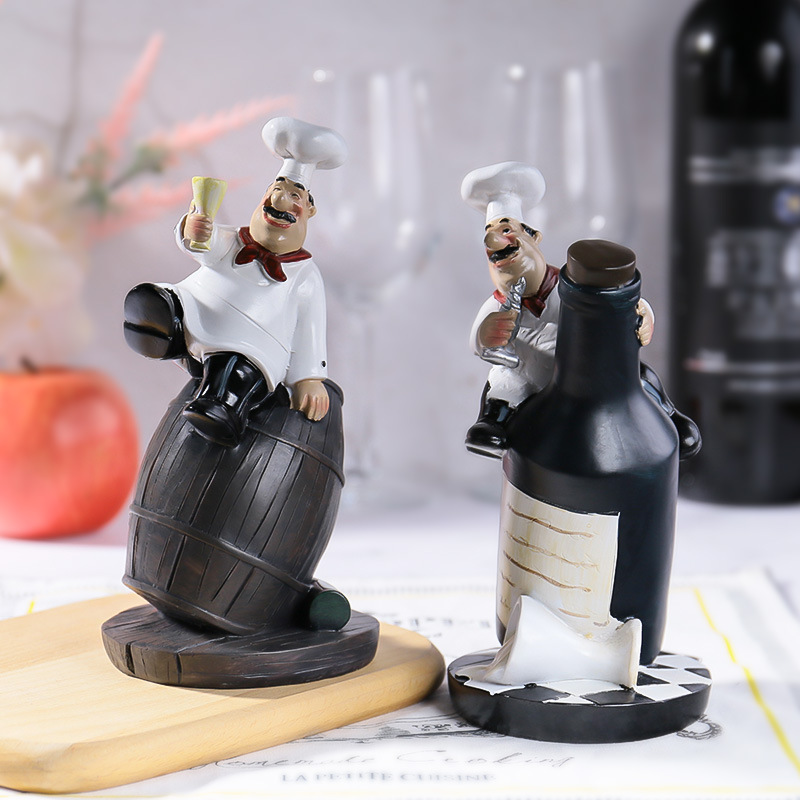 Resin Crafts Creative Chef Statue Decoration StatueGift Home ...