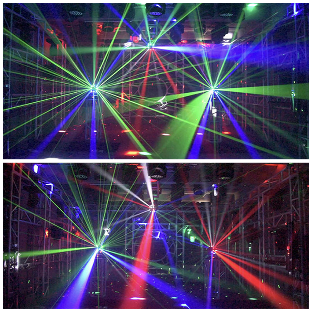 Led RGBW Football Beam Laser Light Moving Head Light Unlimited Rotate ...