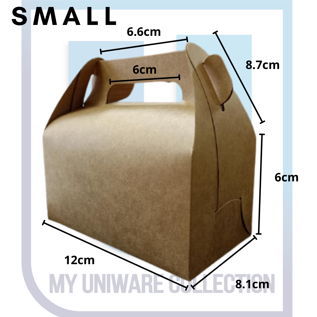 Kraft Paper Cake & Pastry Box Food-Grade Packaging for Cookies, Cakes ...