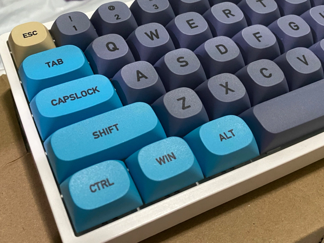 125 Key Blue Cat Keycaps PBT Keycap MA Profile 9mm For Mechanical ...