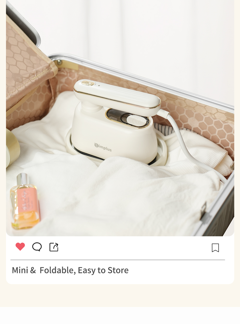 Simplus Steamer Iron Foldable Steam Iron Portable GTJH022 | Shopee ...