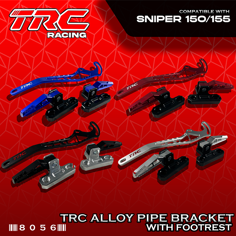 TRC SNIPER 150/155 ALLOY PIPE BRACKET W/ FOOTREST 8056 | Shopee Philippines