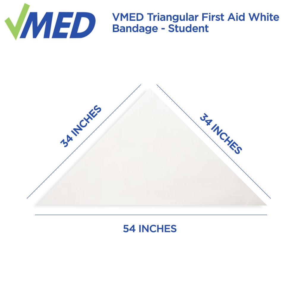 VMED 1 Piece Triangular Bandage First aid bandage ( 34X34X54inches) (S ...