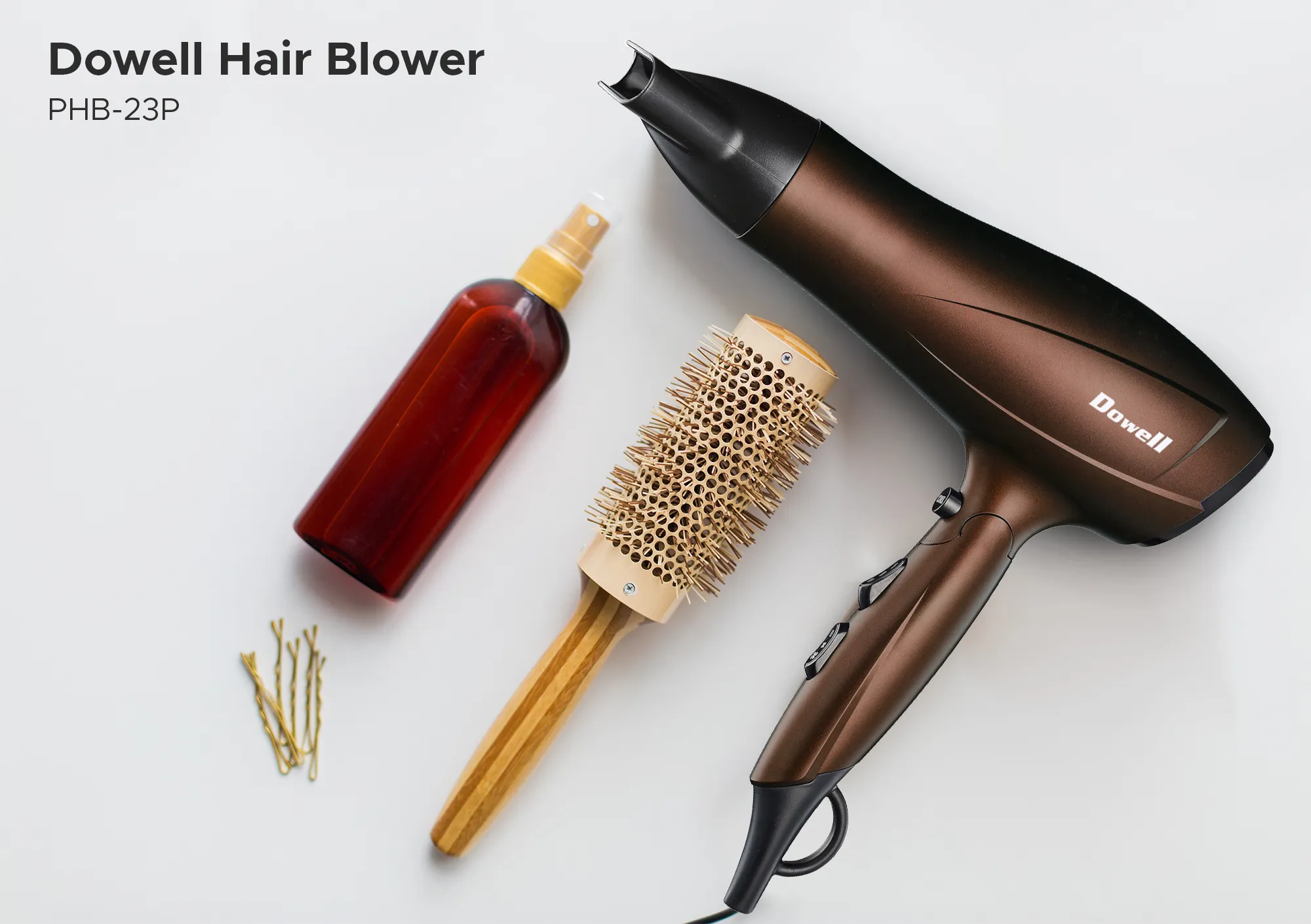Dowell 2-speed Foldable Hair Dryer Blower PHB-23P | Shopee Philippines