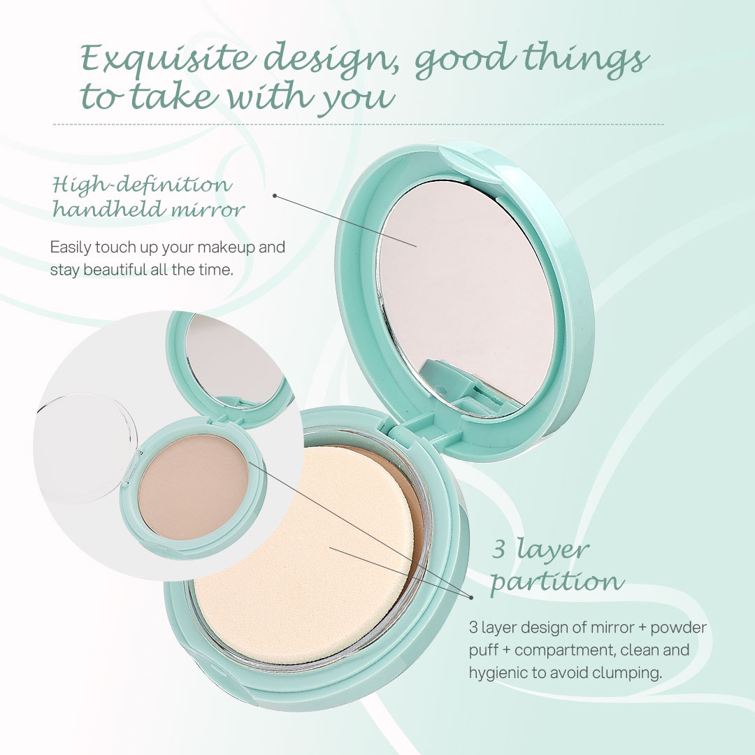 Ashley Shine Face Powder Cake Oil Control Powder Matte Long lasting 8g ...