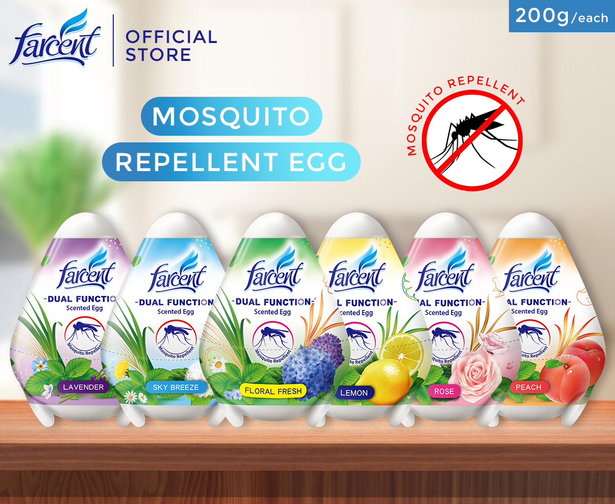 Farcent Scented Egg + Mosquito Repellent Rose 170g | Shopee Philippines