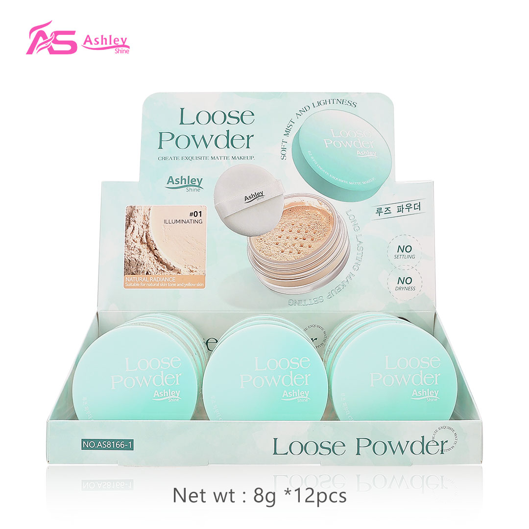 Ashley Shine Face Powder Matte Finish Oil-Control Long-lasting Smooth ...