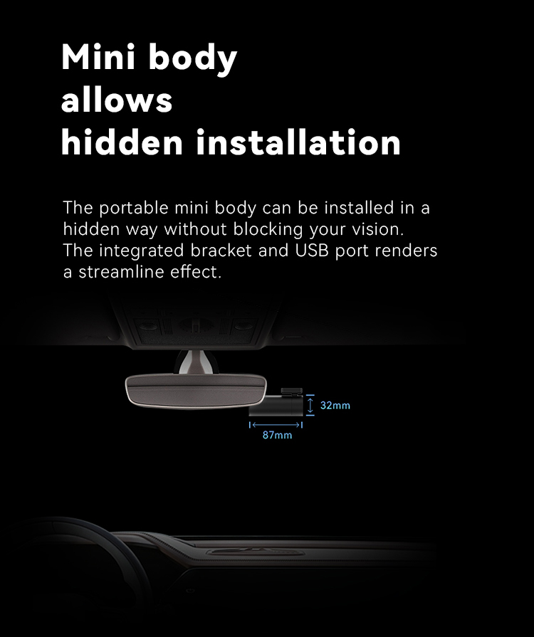 DDPAI Mini Pro Dash Cam 1296P Full View HD 140° Night Vision 24 Hours ...