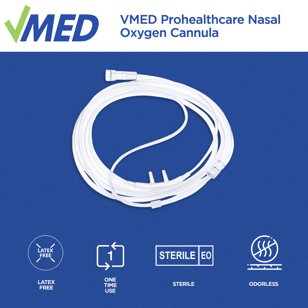 VMED Prohealthcare Nasal Oxygen Cannula for Adult (Pack of 3's ...