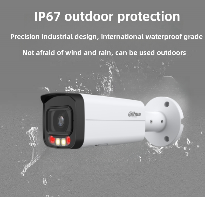 Dahua 8MP Smart Dual Light Fixed-focal Bullet WizSense Network Camera FULL color audio IP camera ...