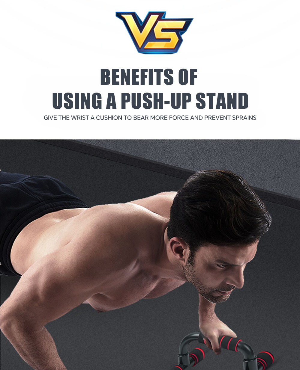 Gym Push Up Bar 2pcs Support H-Type Perfect Muscle Push up Bars Push Up ...