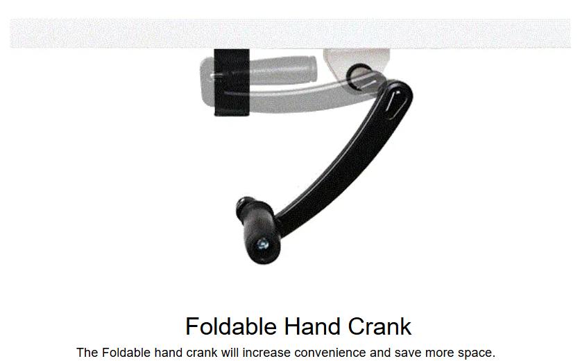 FlexiSpot H1 Manual Standing Adjustable Desk Hand-Crank Frame Only ...