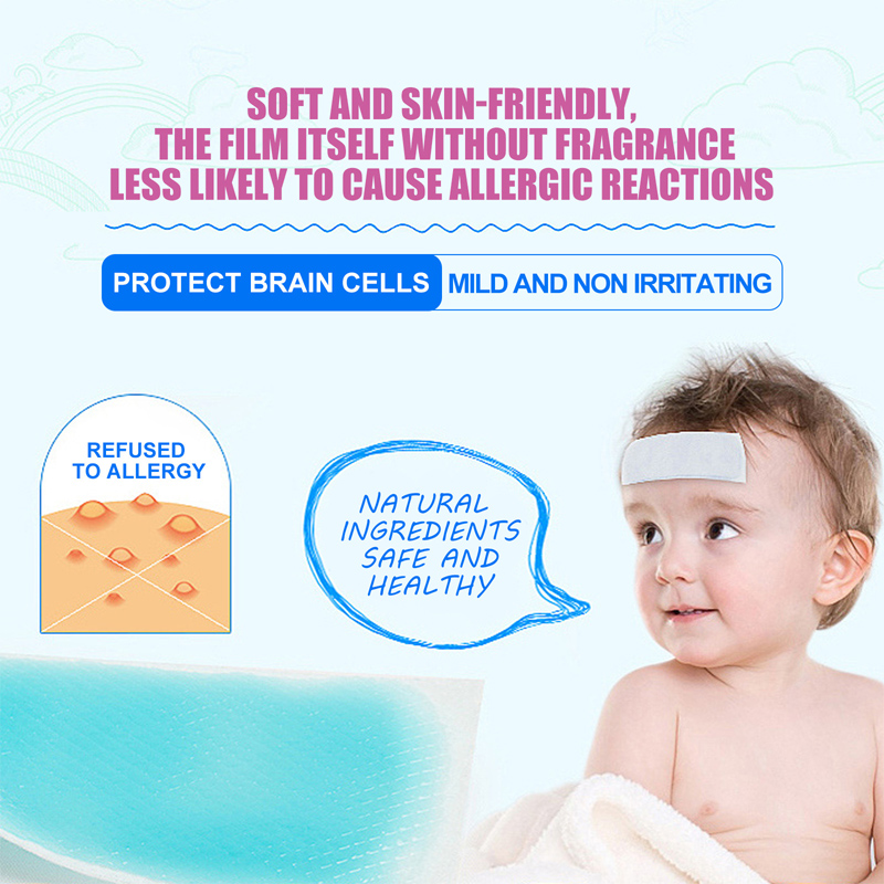 Baby Patch Relief Patch Cool Fever Patch Sunstroke Sticker Ice Patch ...