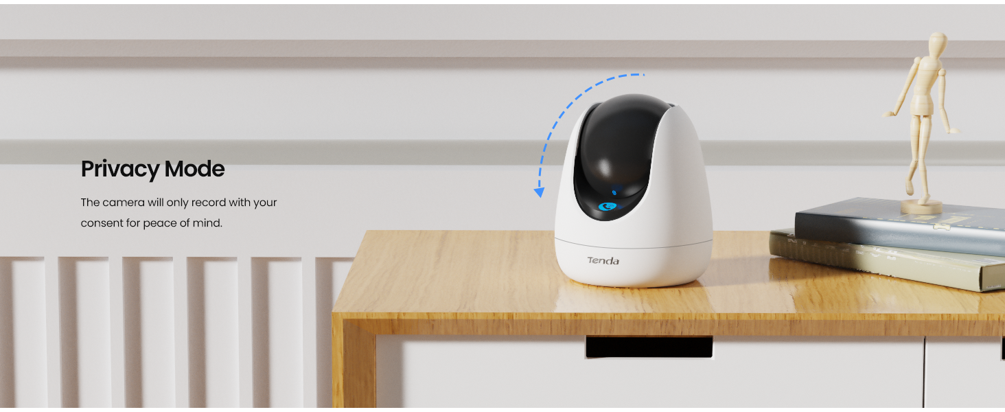 Tenda CP3 Pro AI+Wifi 6 3MP Indoor Wifi Camera for Home Security ...