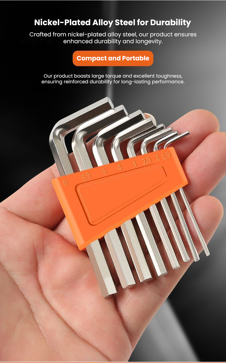 2Pack Allen Wrench Set Stainless Steel Hex Wrench Screwdriver L-Style ...