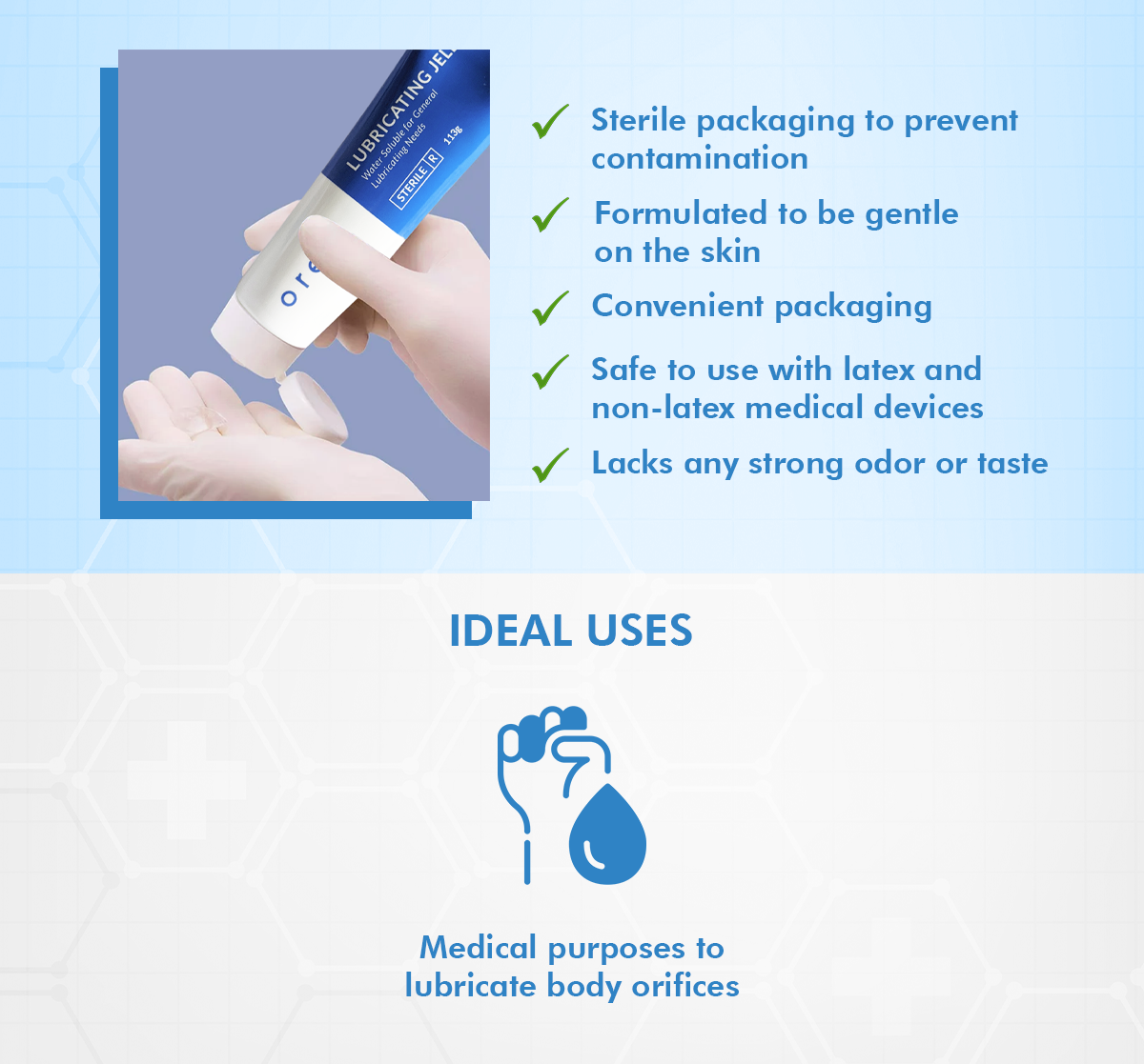 Orex Lubricating in Tube - Water-Based Personal Lubricant for Medical ...