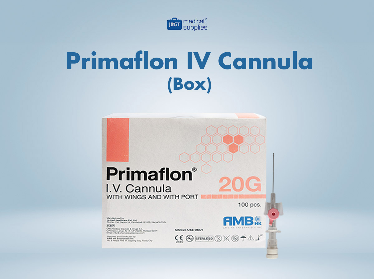 Primaflon IV Cannula with Wings and Injection Valve - Available in G18 ...