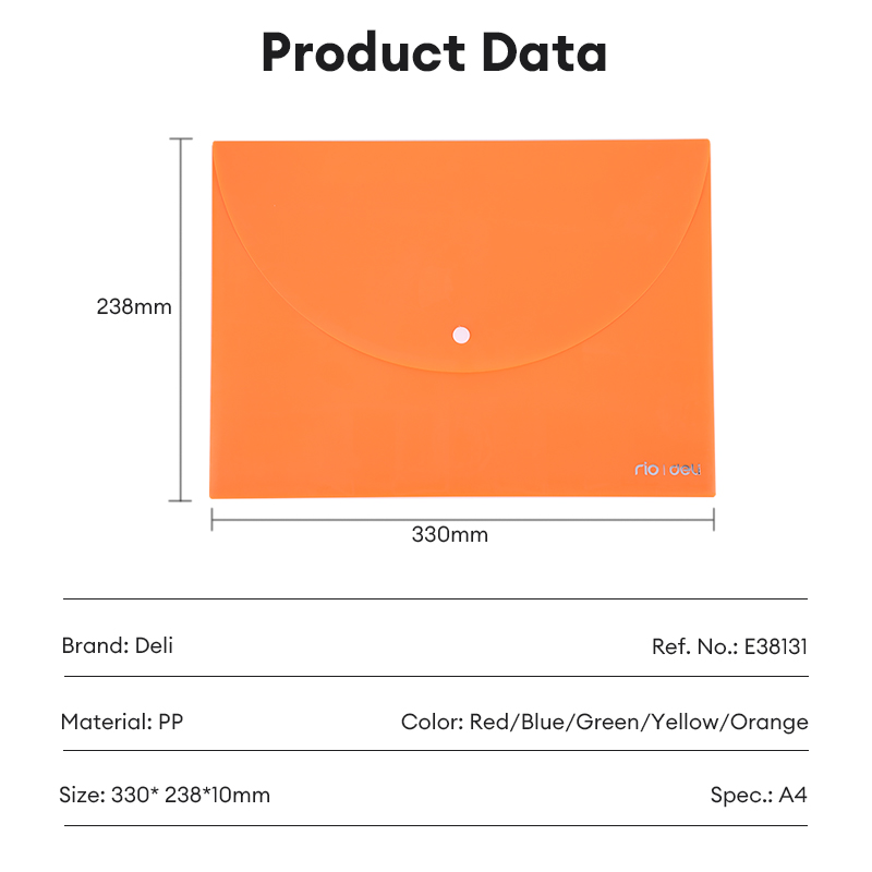 Deli A4 File Folder Box document organizer storage office school ...