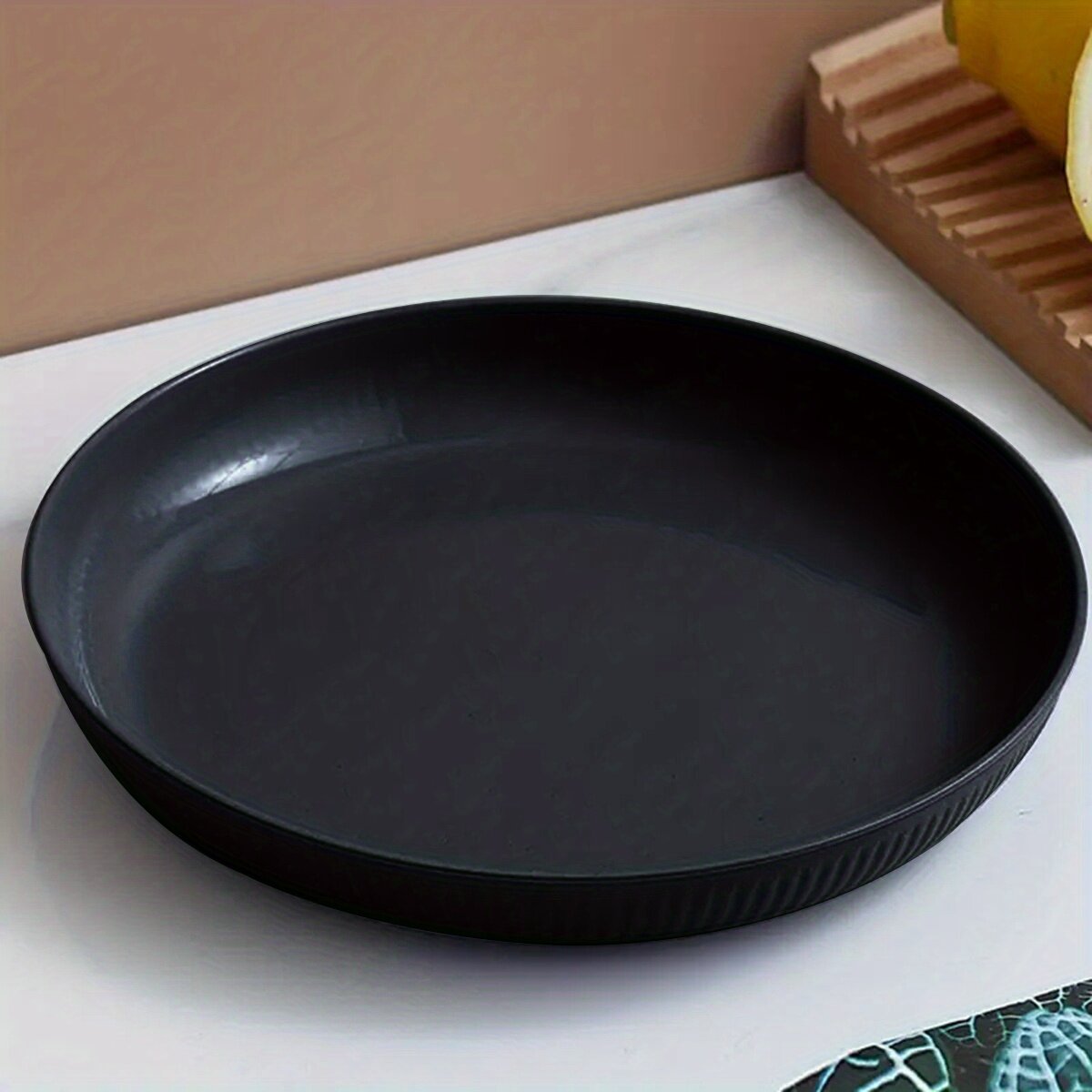 Ulife 1pc Unbreakable Wheat Straw Plates Round Dinner Plates ...