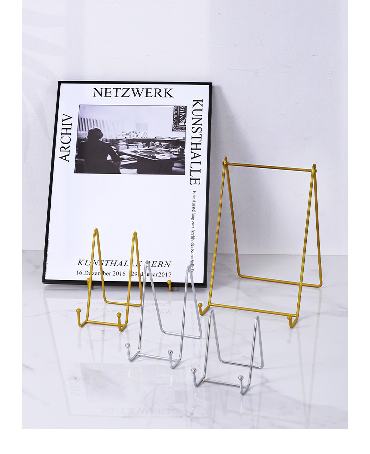 1PC Iron Picture Frame Display Stand Magazine Display Stand Universal ...