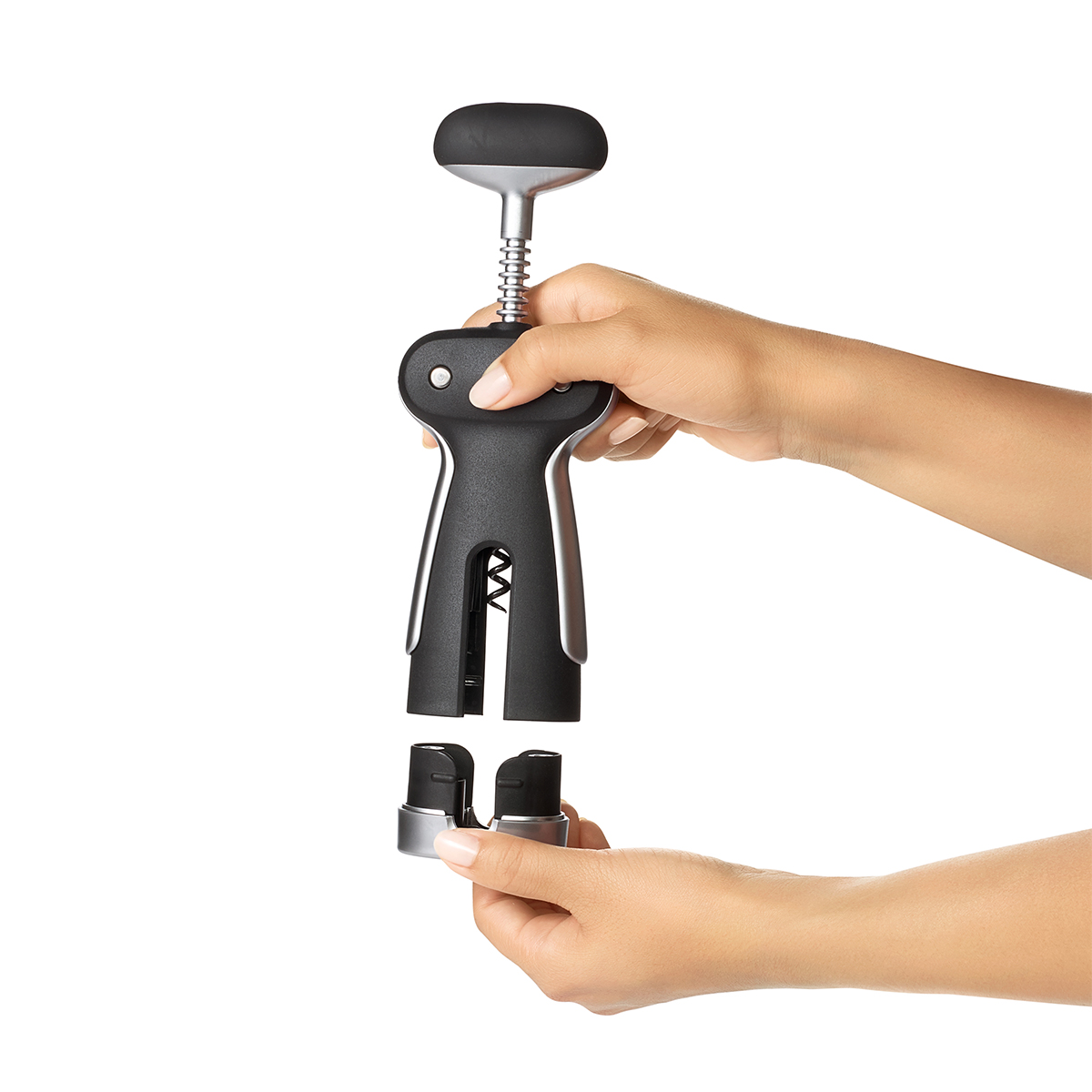 OXO Steel Winged Corkscrew with Removable Foil Cutter | Shopee Philippines