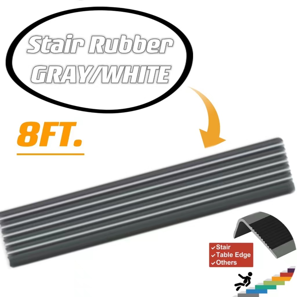 TAIWAN Rubble Stair Nosing 8 Feet(2.44M) Long L-type Stair Anti Slip ...