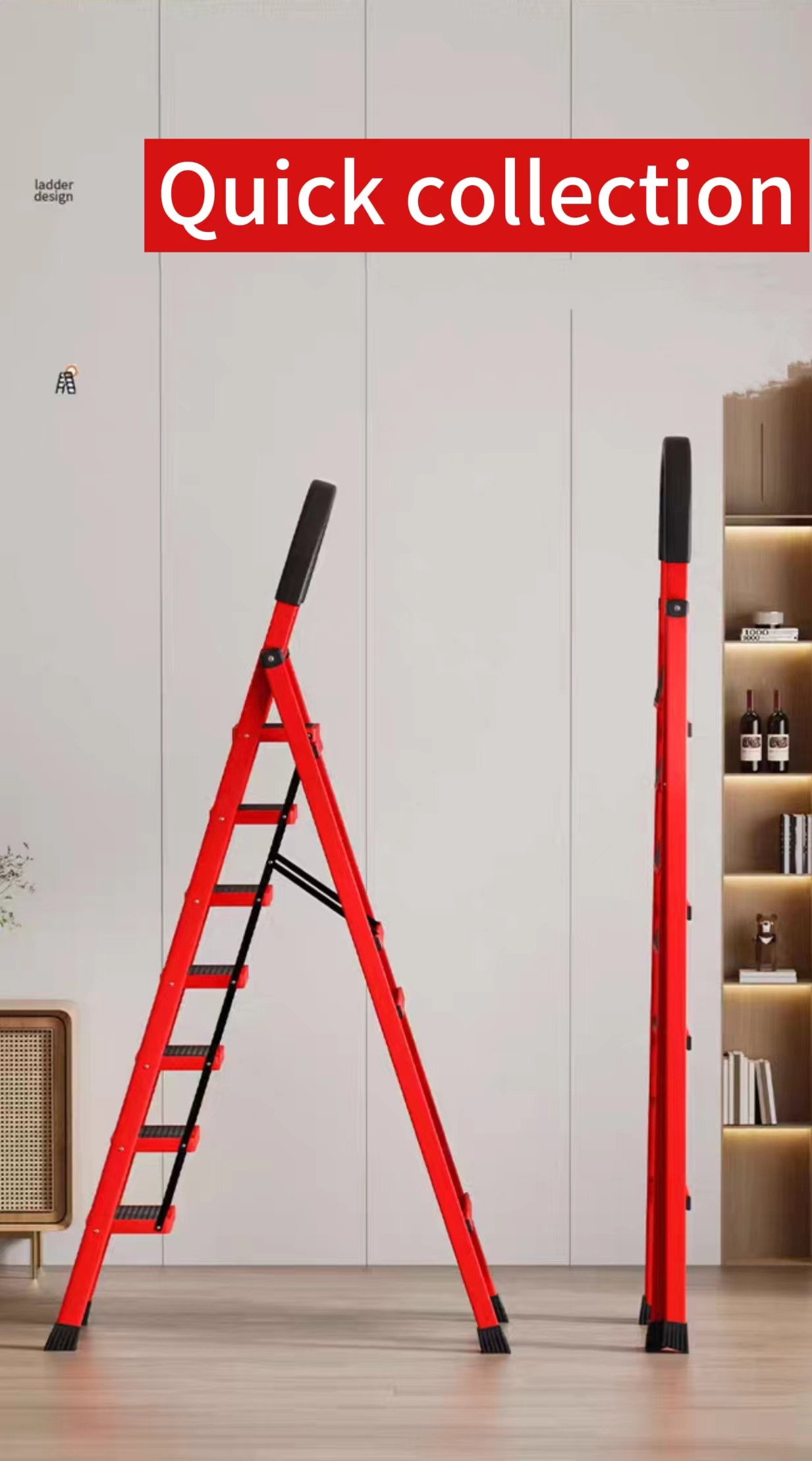 7 Steps 8steps ladderHousehold Aluminum Folding Step Ladder Industrial ...